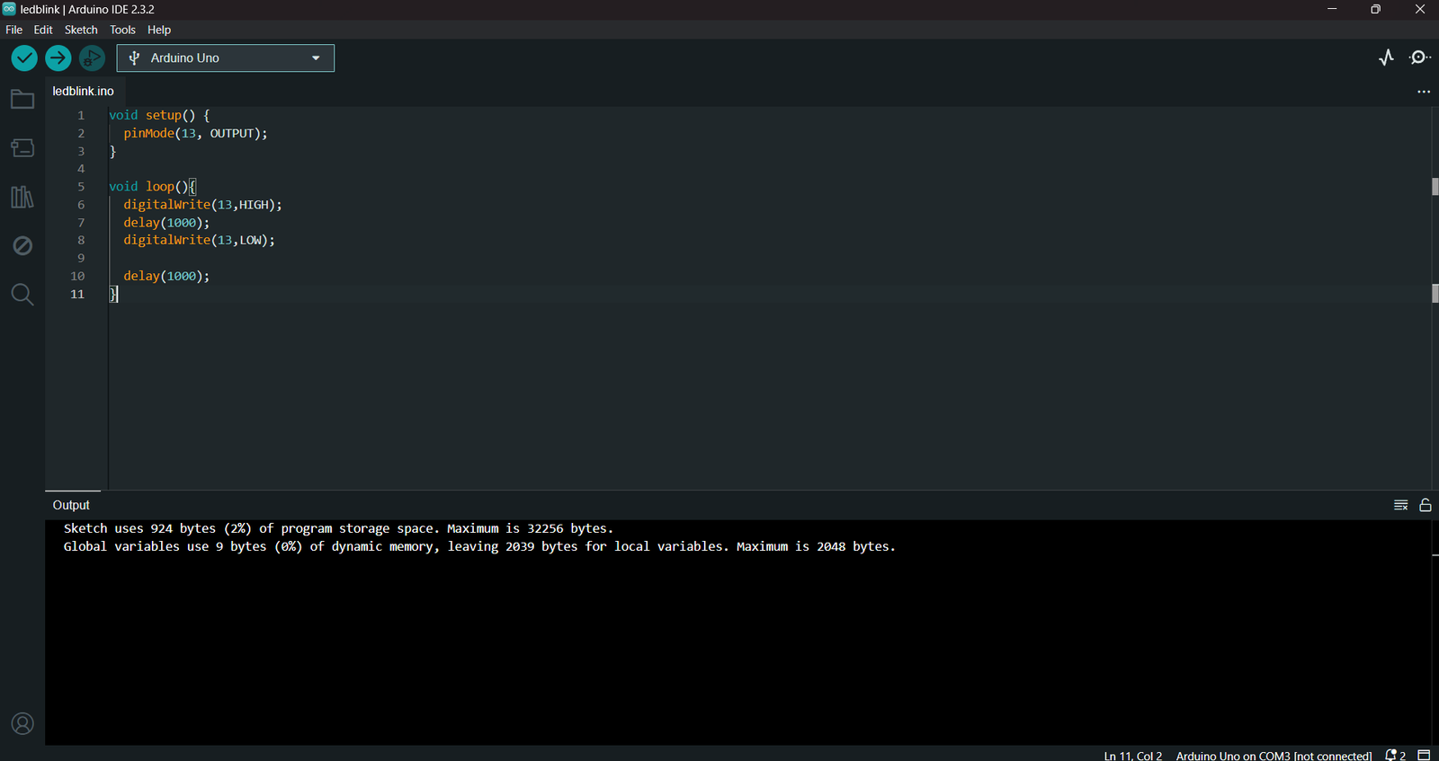 Basic LED blinking using Arduino UNO - Makers Tribe Basic LED blinking using Arduino UNO - Makers Tribe