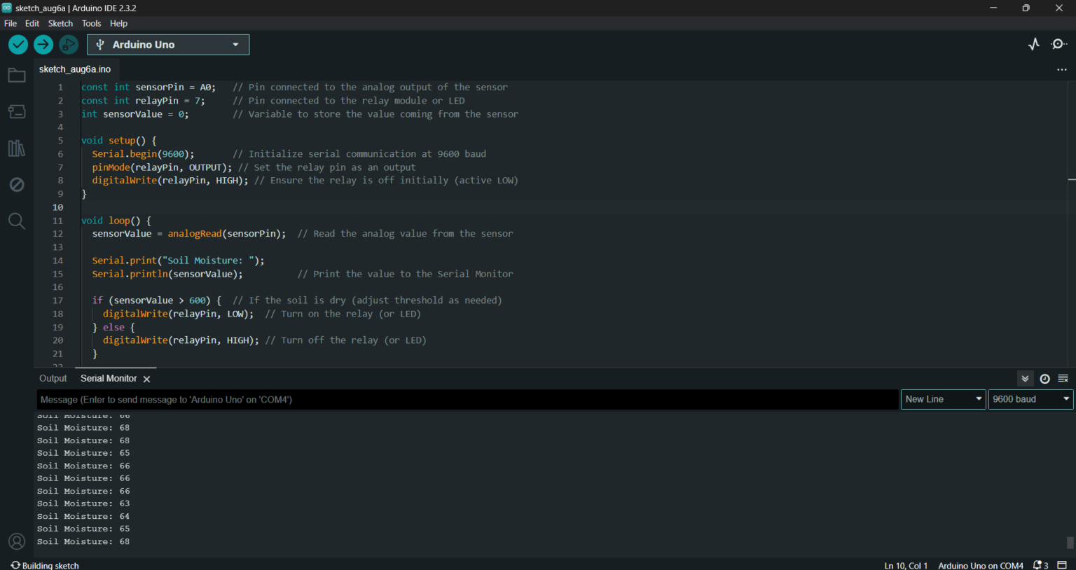 Soil Moisture sensor using ARDUINO UNO - Makers Tribe